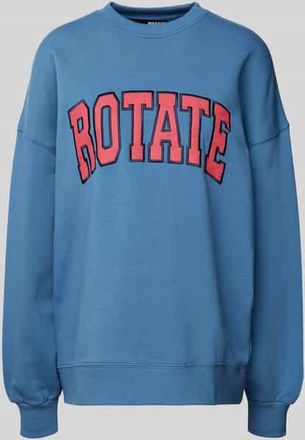 Rotate Oversized Sweatshirt mit Label-Stitching
