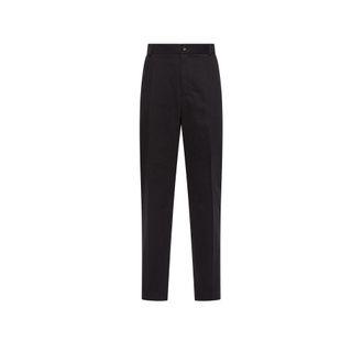 Moncler Moncler Tailored Cotton Trousers, Men, Black, Size: 46