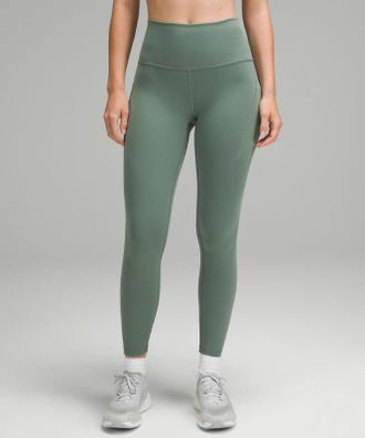 lululemon Legging Wunder Train taille haute avec poches pour Femmes - 64 cm - Gris/Pastel - Taille 10