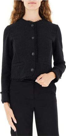 Marella Femme, Pulls, Noir, Taille: 44 FR Élégante Veste Noire avec Coupe Féminine