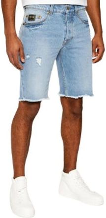Versace Jeans Couture Homme, Shorts, Bleu, Taille: W30 Denim Shorts