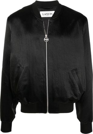 Lanvin veste bomber &agrave; ornements strass&eacute;s - Noir