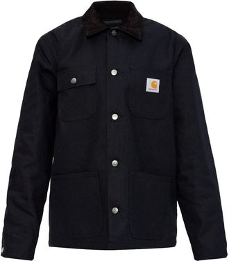 Carhartt Work in Progress Hemdjacke mit Logo-Patch - Schwarz