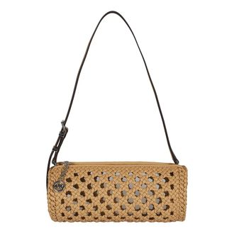 Michael Kors Femme, Sacs, Brun, Taille: ONE Size Pochette en cuir tress&eacute; &agrave; la main