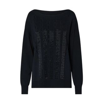Liu Jo Rundhals-Strickware - - Knitwear - Damen - Schwarzk - XS