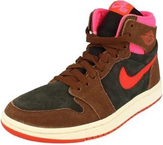 Nike Nike Femmes Air Jordan 1 ZM Air CMFT 2 Trainers DV1305 Sneakers Chaussures (UK 8 US 10.5 EU 42.5, Cacao wow Picante Red Black 206)