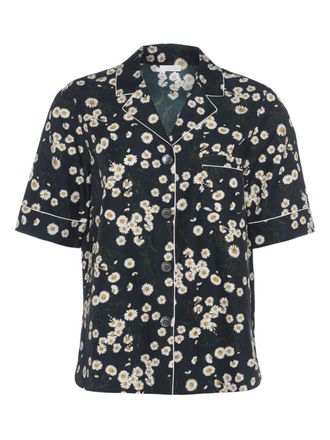 Eres Je taime Pyjama-Oberteil - Schwarz