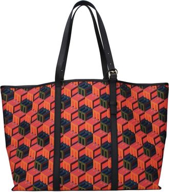 MCM Mcm, Femme, Sacs, Multicolore, Taille: ONE Size Shopper en Jacquard Monogramme Cubique