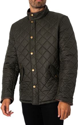 Barbour Powell Steppjacke, Gr&uuml;n