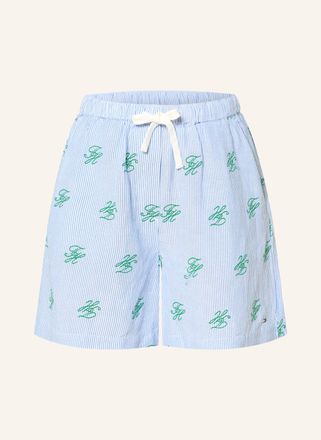 Tommy Hilfiger Shorts Mit Leinen blau