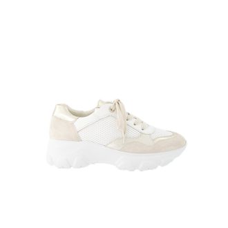 Paul Green Sneaker 5422-027, gelocht/geflochten, Beige, Damen EU 5,5/38,5