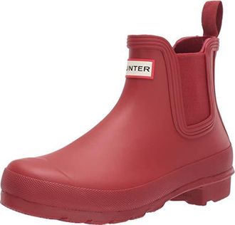Hunter Bottes de Pluie pour Homme, Rouge Militaire, 36 EU
