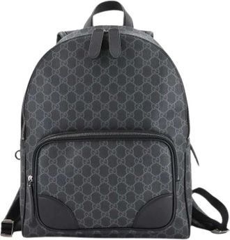 Gucci unisex, Pre-owned, Noir, Taille: ONE Size Sac &agrave; dos en cuir Pre-owned