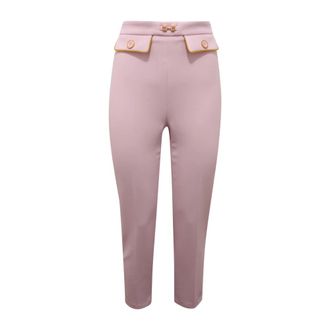 Elisabetta Franchi Pa-T71-51E2 Slim-fit Hose - - Trousers - Damen - Rosa - XS