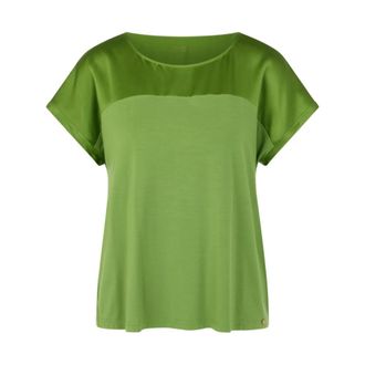 Marc Cain Seiden-Jersey-Shirt - - Tops - Damen - Gr&uuml;n - S