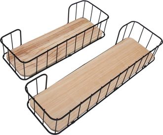 Soimiss 2stücke Schwebende Wandregale Ohne Bohren Aus Eisen Hängeregale Für Dusche Küche Badezimmer Organizer Für Aufbewahrung Von Shampoo Und Mehr