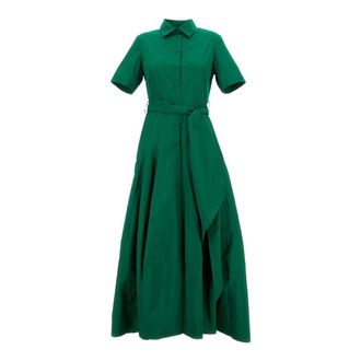 P.A.R.O.S.H. P.a.r.o.s.h., Femme, Robes, Vert, Taille: 38 FR Robe Chemise Pimpy
