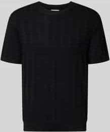 Lindbergh Strickshirt aus Viskose-Mix mit Rundhalsausschnitt