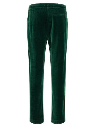 Casablanca Velvet Joggers - Green
