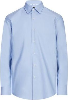 HUGO BOSS Chemise slim en coton m&eacute;lang&eacute;