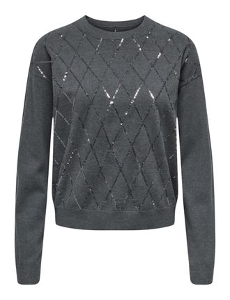 Only Onlhalifax Ls Sequins O-Neck KNT
