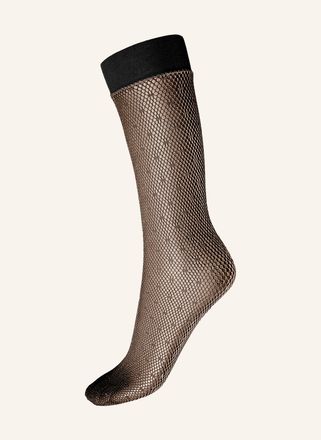 Wolford Feinstrumpf-S&ouml;ckchen Dotted Net schwarz