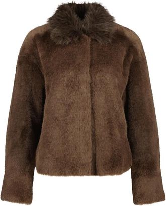 BLONDE No.8 Faux Fur & Shearling Jacken - - Jackets - Damen - Braun - M