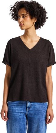 Street One Damen 3227651 Strukturmix Shirt, deep Roast Brown, 40
