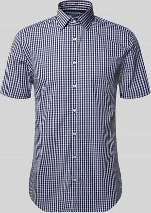 Jake*s Slim Fit Business-Hemd aus Baumwolle mit Kentkragen