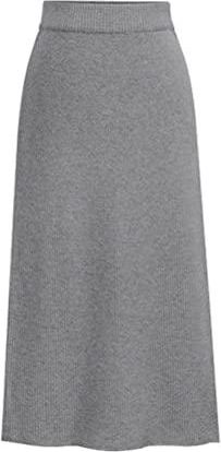 Onsoyours Jupe Femme Hiver A-Line Taille Haute Jupe Crayon Stretch Casual Pliss&eacute;e Jupe en Tricot Longue Jupe Crayon pour Femme Longueur Midi Jupe en Tricot Casu