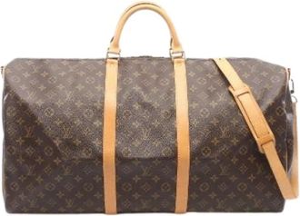 Louis Vuitton unisex, Pre-owned, Brun, Taille: ONE Size Keepall Bandouliere Pre-owned Sac Boston en cuir