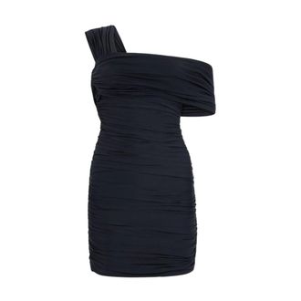 Roberto Cavalli Minikleid mit R&uuml;schen - - Dresses - Damen - Schwarzk - M