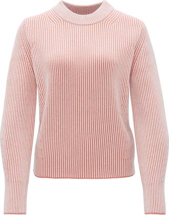 OPUS Damen Pullover | Strickpullover PADOLLO Regular aus Baumwoll Mix Mellow Rose, L