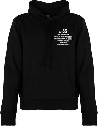 Diesel SweaT-shirt &agrave; capuche Ginn - Homme - Sweatshirts et sweats &agrave; capuche - Noir - Taille: S