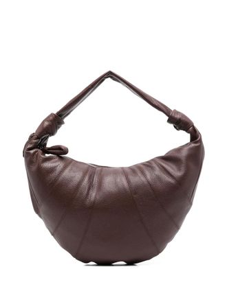 Christophe Lemaire sac porté épaule Fortune Croissant - Marron