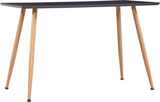 vidaXL Esstisch Grau und Eichefarben 120&times;60&times;74 cm MDF vidaXL