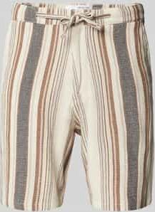 Selected Regular Fit Bermudas mit Strukturmuster Modell BRODY