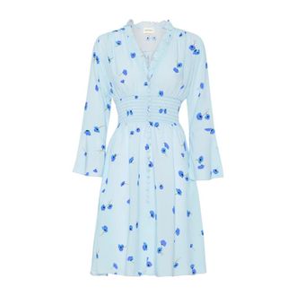 Americandreams Sally Short Dress - - Dresses - Damen - Blau - M