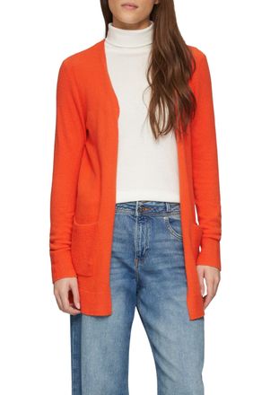 s.Oliver Lange Strickjacke mit Rippbündchen