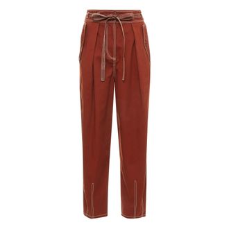 Ulla Johnson Pantalon Lars Toile Militaire Ulla Johnson