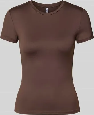 Pieces Slim Fit T-Shirt mit Rundhals Modell LULA