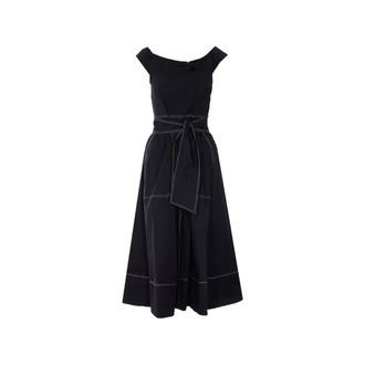 Liu Jo Femme, Robes, Noir, Taille: 44 FR Robe &agrave; encolure Bardot