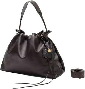 Generic JCVBN Sac &agrave; main pour femme de grande capacit&eacute;, sac fourre-tout tendance et simple avec cordon de serrage pour femme, Noir, Medium