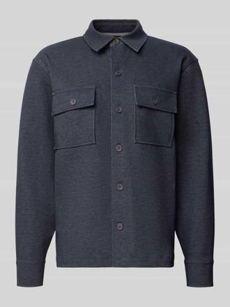 Guess Regular Fit Hemdjacke aus elastischem Viskose-Mix