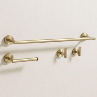 Rea Set Von Badezimmerhaken Rea Ari Brush Gold 4 Pieces