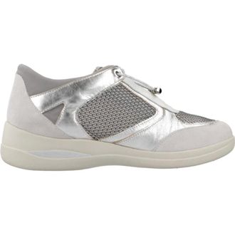 Stonefly Stonefly - Baskets Velours/Lamin&eacute; - Femme - Chaussures - Gris - Taille: 38 EU