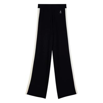 Patrizia Pepe Wide Pantalons - Femme - Pantalons - Noir - Taille: 44 FR