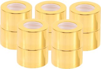 SOLUSTRE 10 Stück Teiliges DIY Duftöl flaschendeckel Refillable Reed Diffuser Verschlusskappen Gold Ersatz für Ätherische Ölflaschen zur Einfachen Heimduftgest