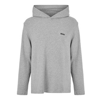 HUGO BOSS Hoodie zum &Uuml;berziehen f&uuml;r Herren, Waffelstrick (Grau)