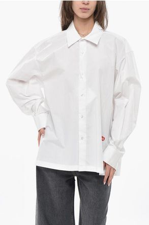 Alexander Wang Oversized Cotton Blouse with Italian Collar size L